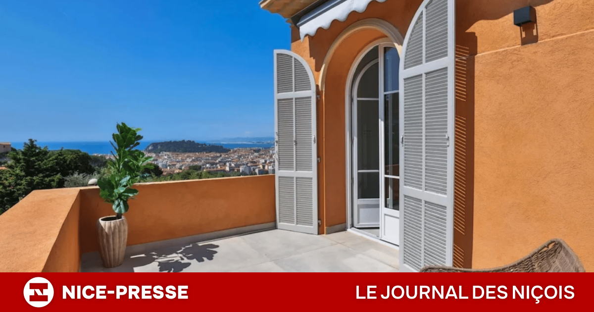 Immobilier : avec une vue incroyable sur Nice, cette jolie villa est ...