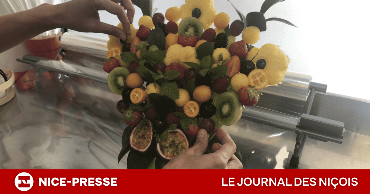 REPORTAGE. À Nice, des bouquets de fruits originaux et gourmands